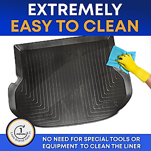 Premium Cargo Liner for Lexus NX200t NX300 NX300h 2015-2021 - Custom Fit Car Trunk Mat - All-Season Black Cargo Mat - 3D Shaped Laser Measured Trunk Liners for Lexus NX200t NX300 NX300h