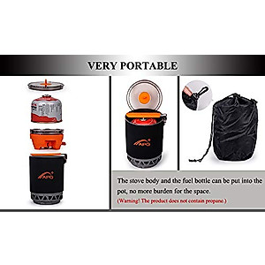 APG 1600ml Portable Camping Gas Stove Cooking System Butane Propane Burners