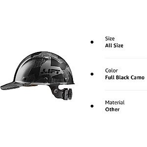 DAX Carbon Fiber Cap Brim (Black Camo)