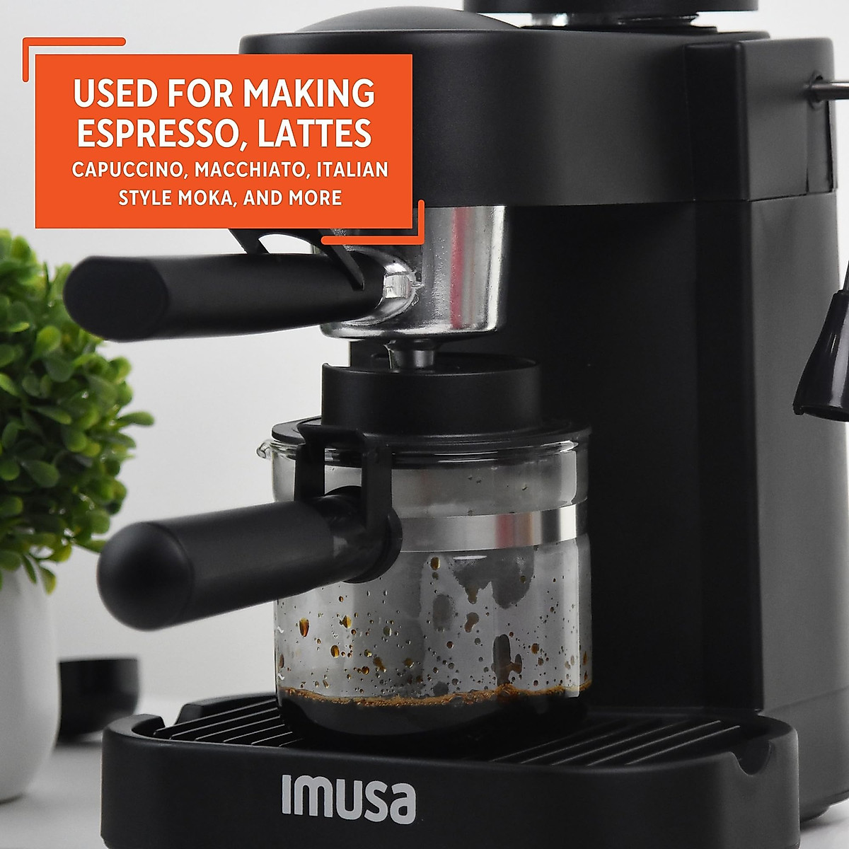 IMUSA USA GAU-18202 4 Cup Espresso/Cappuccino Maker