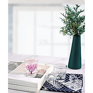 APROFAMILY Emotional Korean Soju Glass Cup with Changing Cherry Blossom Color 4pcs Set Whiskey, tequila, sake, and other alcoholic beverages are available (SOJU(4PCS))