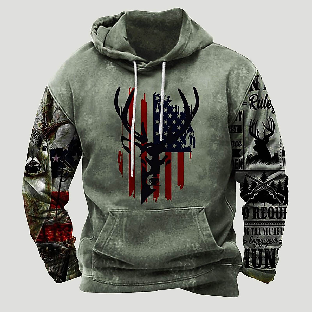 Aymnlox Western Aztec Ethnic Graphic Hoodies Sweatshirts for Men 2023 Fall Fashion Long Sleeve Casual Ethnic Print Pullover