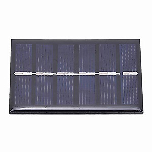 Delaman 3Pcs Solar Panel, 0.3W Polysilicon Solar Panel Charging Power Board Charger for Small Power Appliances