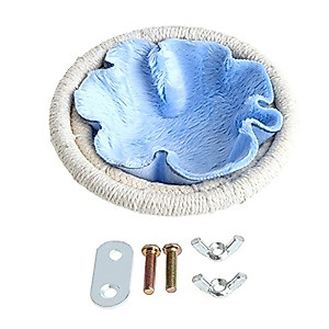 Hypeety Handmade Cotton Rope Bird Breeding Nest Bed for Small Parrots Budgie Parakeet Cockatiel Parakeet Conure Canary Finch Lovebird