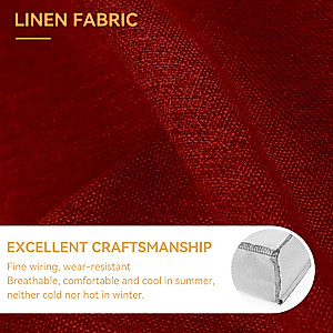 ROFIELTY Bench Cushion 39 inch, Durable Bench Cushions for Indoor Furniture, Non-Slip Window Seat Cushions Indoor, Personalized Custom Bench Cushion (Red, 39x17x2)