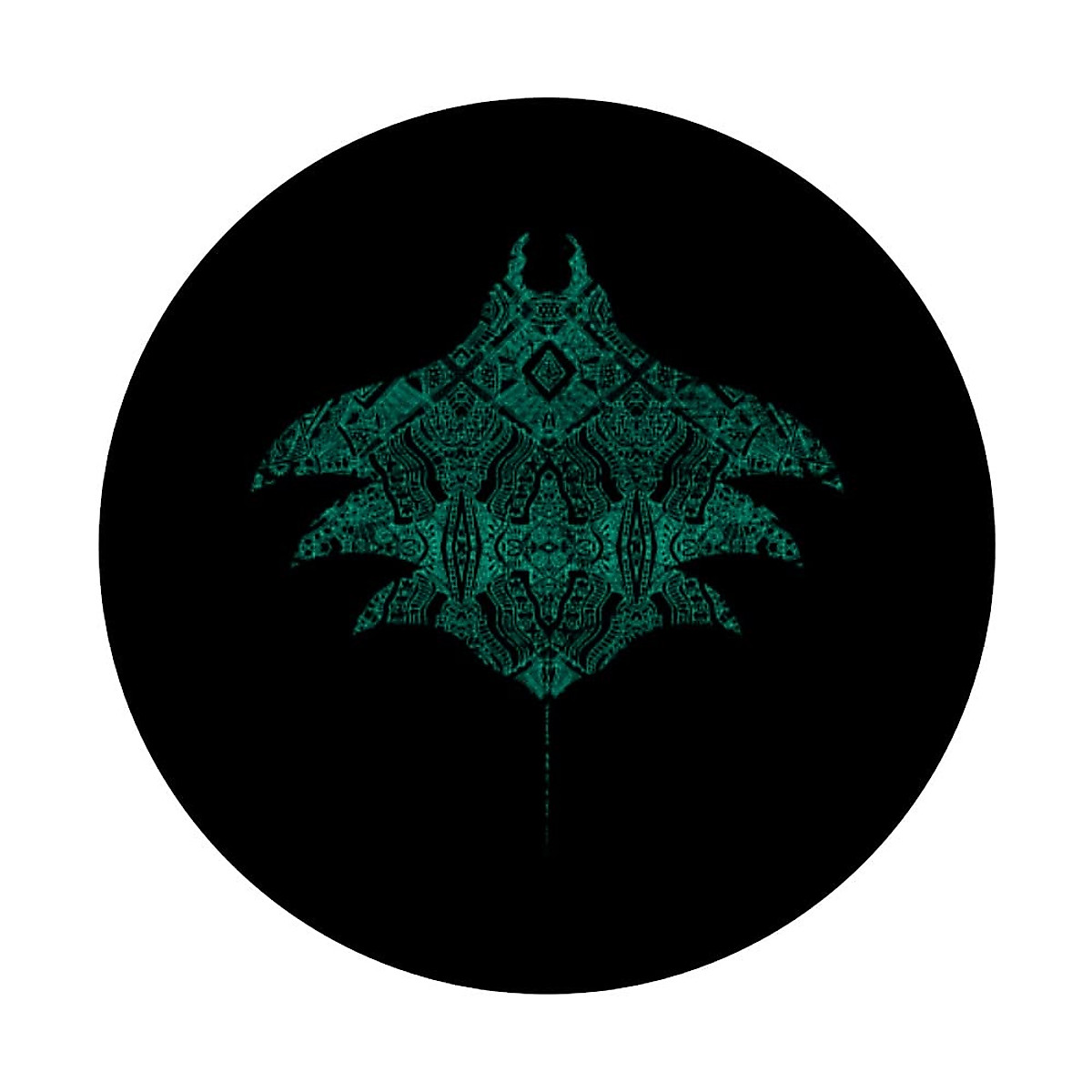 Stingray Polynesian Tattoo Tribal Aquarium Animal Manta Ray PopSockets Swappable PopGrip