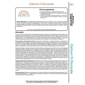 Proviva Calcium D-Glucarate - Absorbable Calcium Can Eliminate Excess Hormones Through The Gut - 90 Servings