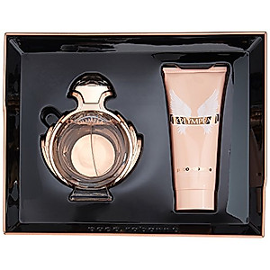 Paco Rabanne Olympea 2.7oz Edp Spray, 3.4oz Sensual Body Lotion 2pc Set Women, 2count