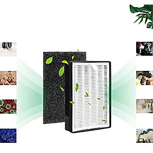 KEYJINIU H126 Replacement HEPA Filter, Compatible with Levoit LV-H126, Includes 2 HEPA Filters and 8 Activated Carbon Pre-Filters Set, LV-H126-RF
