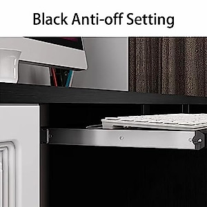 Under Desk Keyboard Tray, Pull Out Keyboard Tray Under Desk, Keyboard Tray Slides, for Support Keyboard and Mouses, for Office