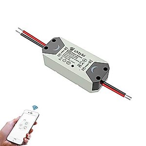 WiFi Smart Switch eMylo Wireless Relay Light Switch Tuya Remote Control Module Home Automation Timer Switch Compatible with Alexa Echo Google Home Iphone Android App 1 pack