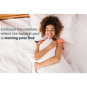 Digital Decor Set of Two 100% Cotton Hotel Down-Alternative Made in USA Pillows - Three Comfort Levels! (Silver, Standard)