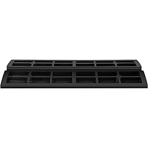 VEVOR Driveway Curb Ramp, 3 Pack 1 Channel Heavy Duty, 33069 Lbs/ 15 Ton Capacity Rubber Driveway Curb Bridge, 2.6" Rise Rubber Ramp for Driveway, Loading Dock, Garage, Sidewalk, Car