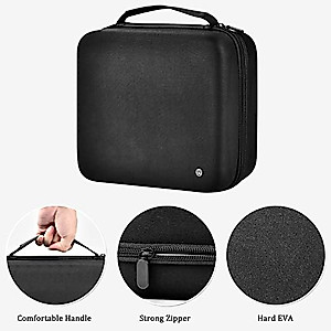 Battery Organizer Storage Case, 118+ Batteries Carrying Holder Container Box Double Mesh Pockets for AA AAA 9V C D with BT-168 Battery Tester (Batteries are Not Included)
