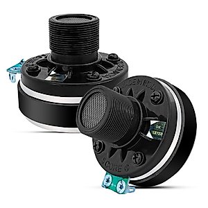 5 CORE Horn Speaker Tweeter Compression Driver Phenolic Diaphragm 1" Inch VC 8 Ohm 200W PMPO Screw On Throat Twist Tweeters High Frequency Car Pro Audio 5C-D26