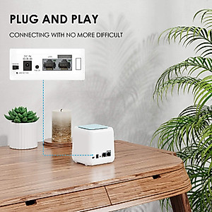 WAVLINK Mesh WiFi System Up to 3,000-4,000 sq. ft. Whole Home Coverage WiFi Router/Extender Replacement, Dual-Band 2.4GHz+5Ghz, 4 x Internal Antennas, Support Touch Link Function, 3-Pack