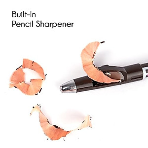 Ruby Kisses GoBrow Eyebrow Pencil, Sharpenable, Longwear, Long Lasting Eyebrow Wooden Pencil for Natural-Looking Brows 3 PACK (Dark Brown)