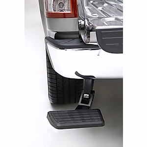 AMP Research 75307-01A BedStep Retractable Bumper Step for 2005-2015 Toyota Tacoma,Black,Large