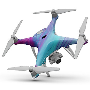 Design Skinz Design Skinz Marbleized Pink Ocean Blue v32 Full-Body Wrap Decal Skin-Kit Compatible with The Drone DJI Phantom 4 Pro