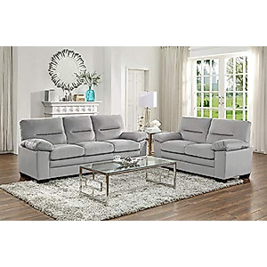 Lexicon Dawson Living Room Loveseat, Gray