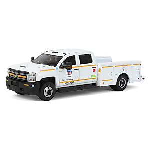 Truck 1/64 2018 Chevrolet Silverado 3500 Service Bed Pickup Union Pacific Maintenance Dually Drivers 11 46110-C