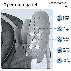 Vannetgo Comfort Portable Swing,Comfort Baby Rocking Chair with Soothing Music，Foldable,Bionic Design, Baby Rests Peacefully (25142)