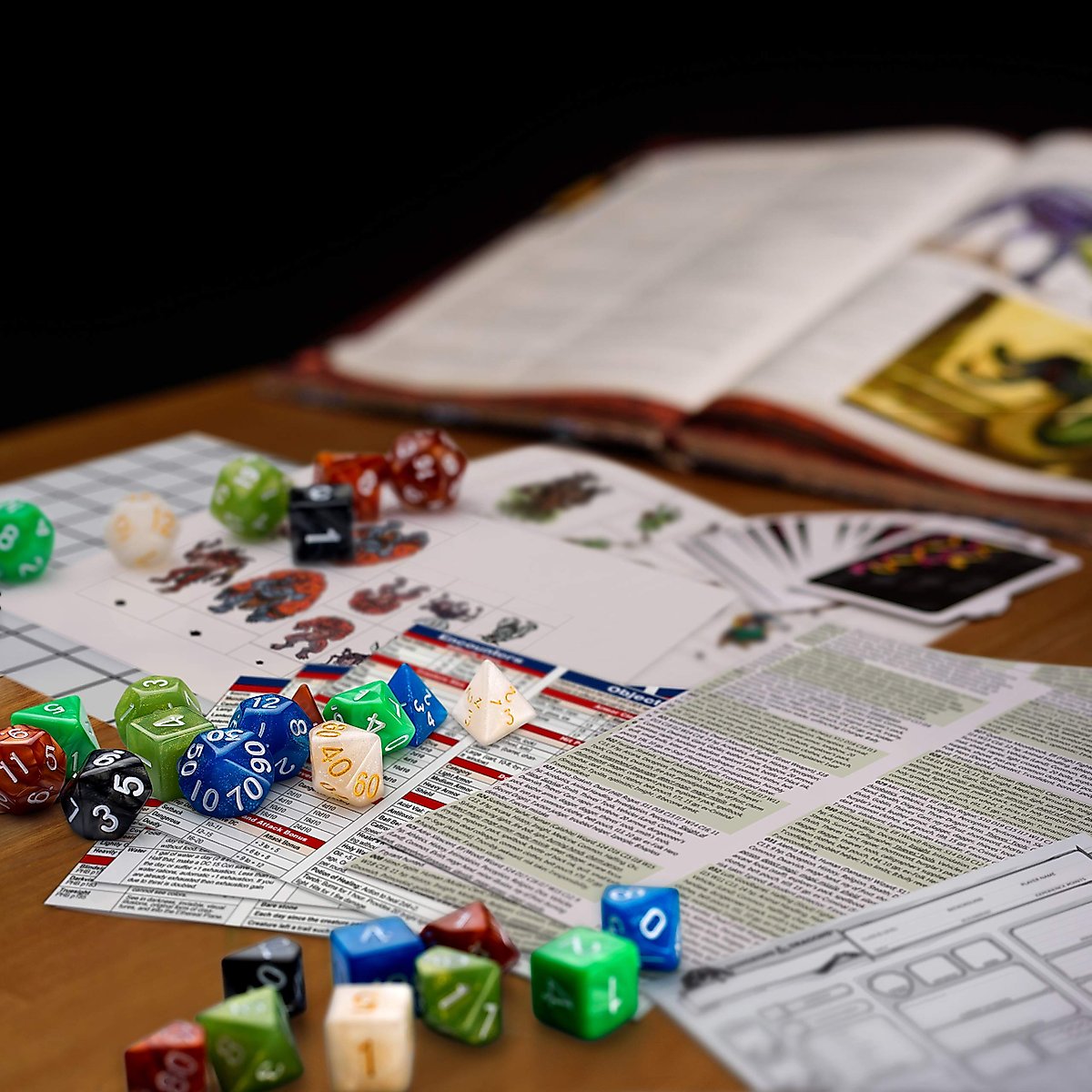 Player's Handbook Dungeons and Dragons 5th Edition with DND Dice and Complete Printable Kit - D&D Core Rulebook - D&D 5e Players Handbook Gift Set - D&D Starter Set Accessory - DND Beginner Gift Set