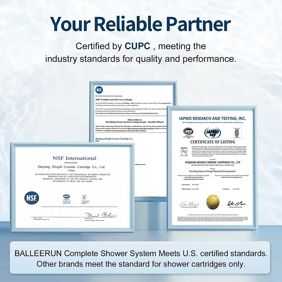 BALLEERUN Shower Faucet Kit 10-Inch Matte Black Showerhead and Handle Kit Bathroom Luxury Shower Faucet with Square Rain Showerhead and High-Pressure Handheld Sprayer Shower Valve and Trim Kit