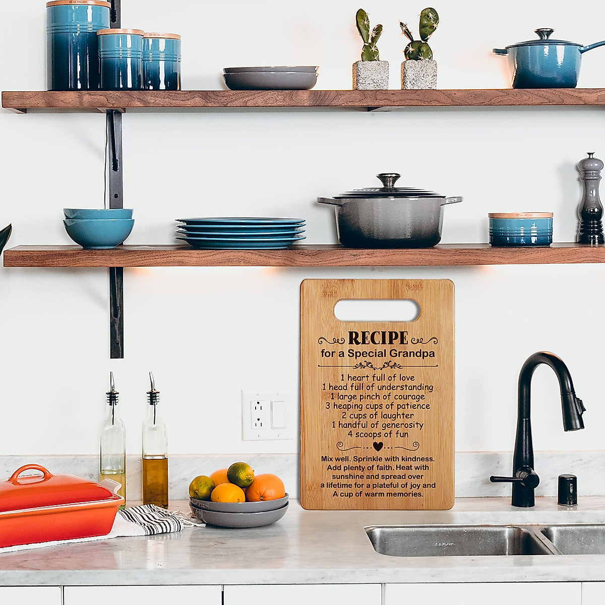 Popular Grandpa Gifts, Cutting Board Gift for Grandfather, Cute Grandpa Gifts from Grandchild, Grandpa Gift for Father's Day or Birthday