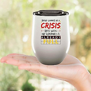 Humorous Gift For Boss Secretary Manager - Funny Gift For Boss Staff Secretary Manager - Large 12oz Wine Tumbler Cup