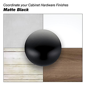 Richelieu Hardware 686900 4 1/2-inch (114 mm) x 1 5/8-inch (41 mm) Matte Black Modern Recessed Cabinet and Drawer Pull Handle for Kitchen, Bathroom, and Furniture
