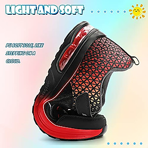 ASHION Boys Sneakers Kids Air Shoes Boys Girls Tennis Running Walking Shoes Arch Support Lightweight Breathable Sport Athletic 4,Big Kid