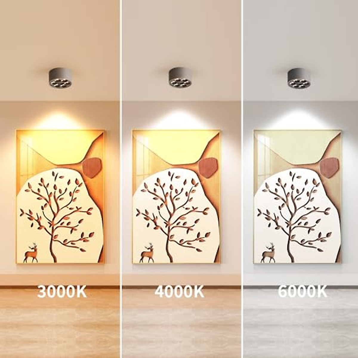 YAOWSZM 2Pack Modern Flush Mount Ceiling Lights 6W LED Dimmable Ceiling Light Fixture Gray Cylindrical Ceiling Spotlight for Living Room Hallway Kitchen