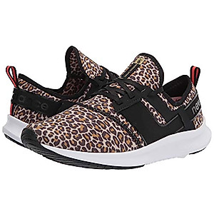 New Balance Women's Fuelcore Nergize Classic Sport V1 Sneaker, Leopard/Black, 5 Wide US