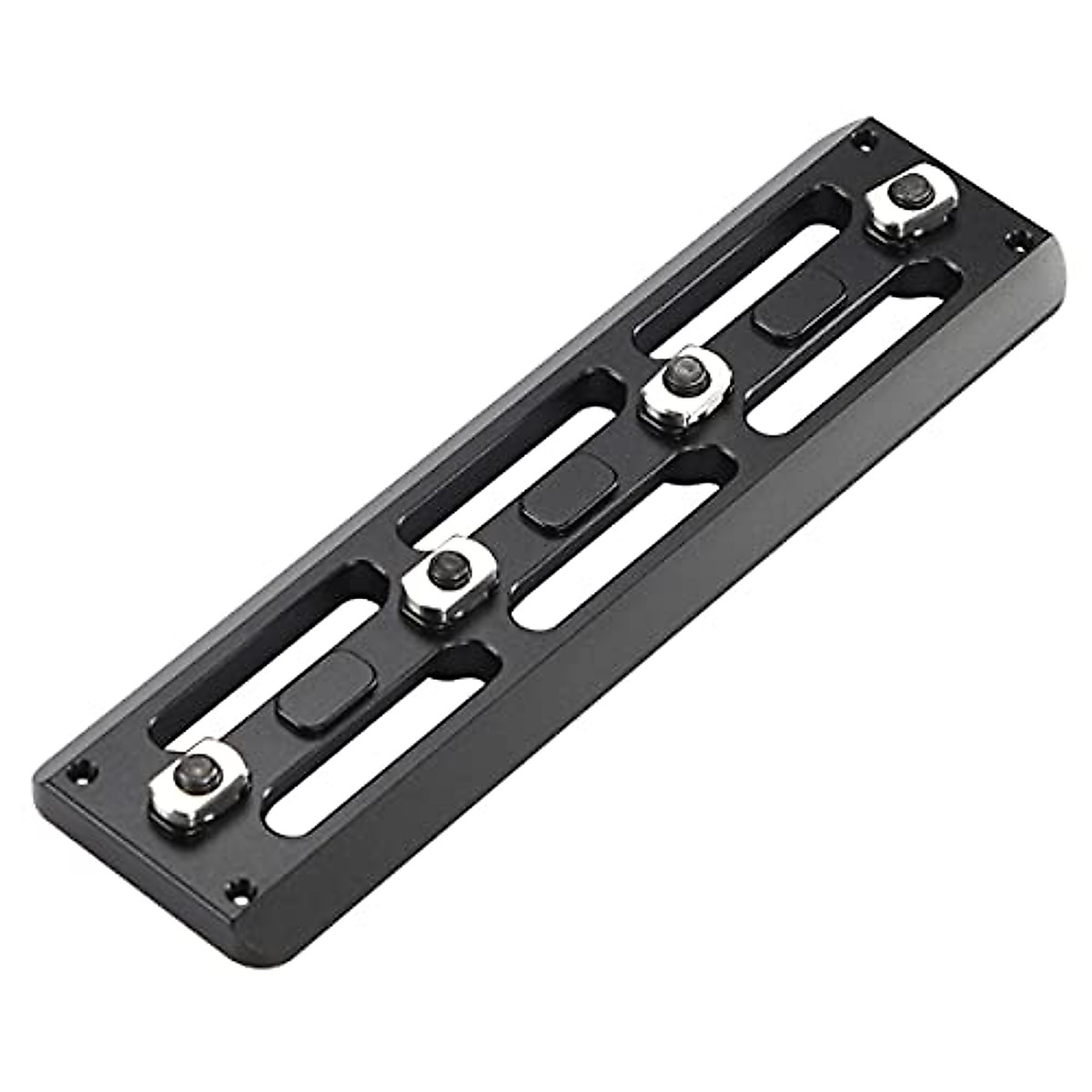 MLOK Arca Rail Tripod Mount Adapter, for Rifle Tripod Ballhead Quick Release Plate,Compatiable RRS Dovetail, 4 M-LOK Slot Interface