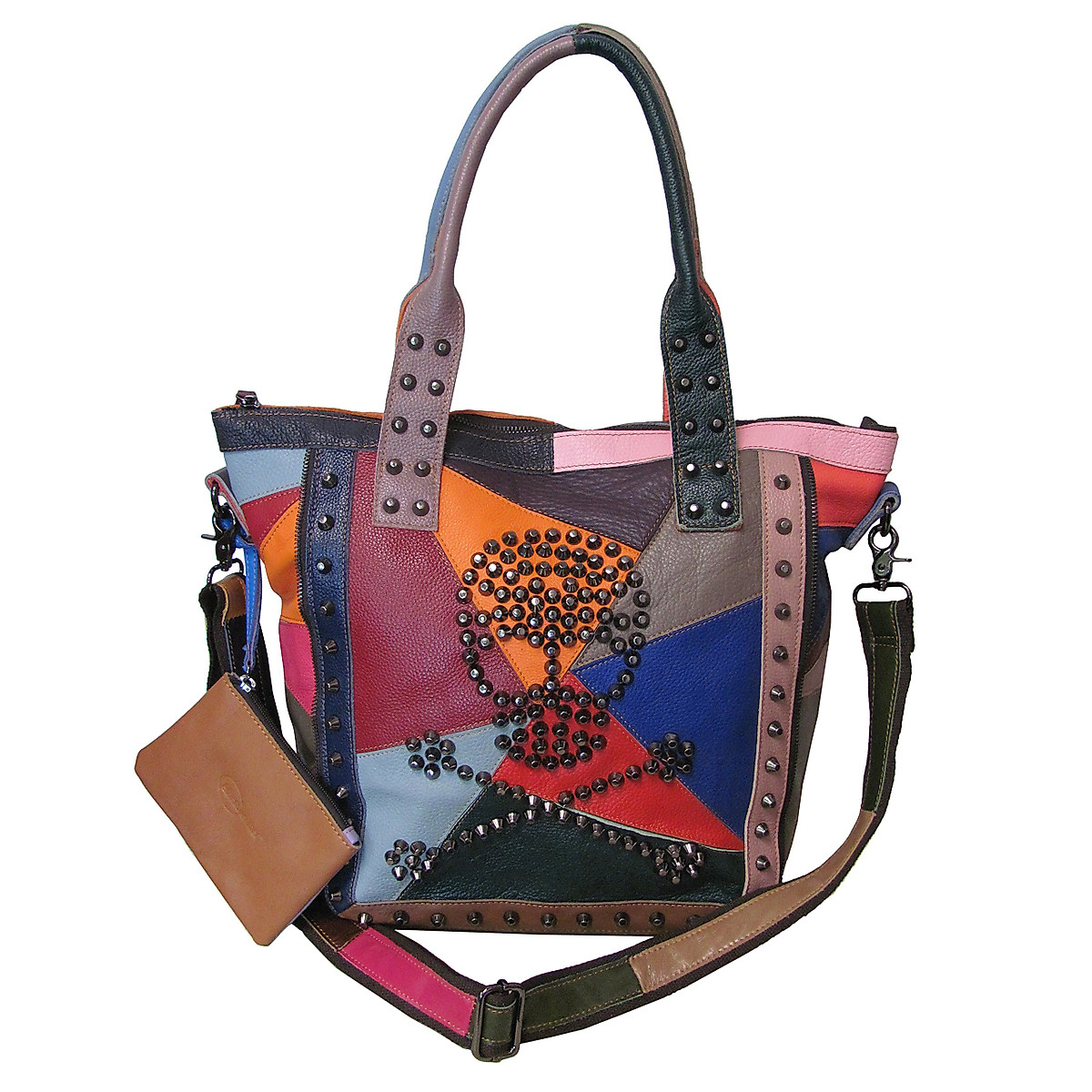 Amerileather QMetal Crossbones (Rainbow)