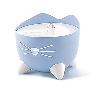 Catit PIXI Cat Drinking Fountain, Running Water Fountain, Blue