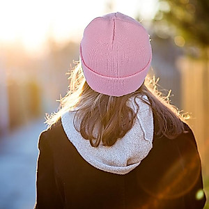 JILANI HANDICRAFT Kir-by Beanies hat Lovely face Embroidery Winter Knitted Hat Bonnet Cap Girls Boys Skiing Warm Unisex (Pink)