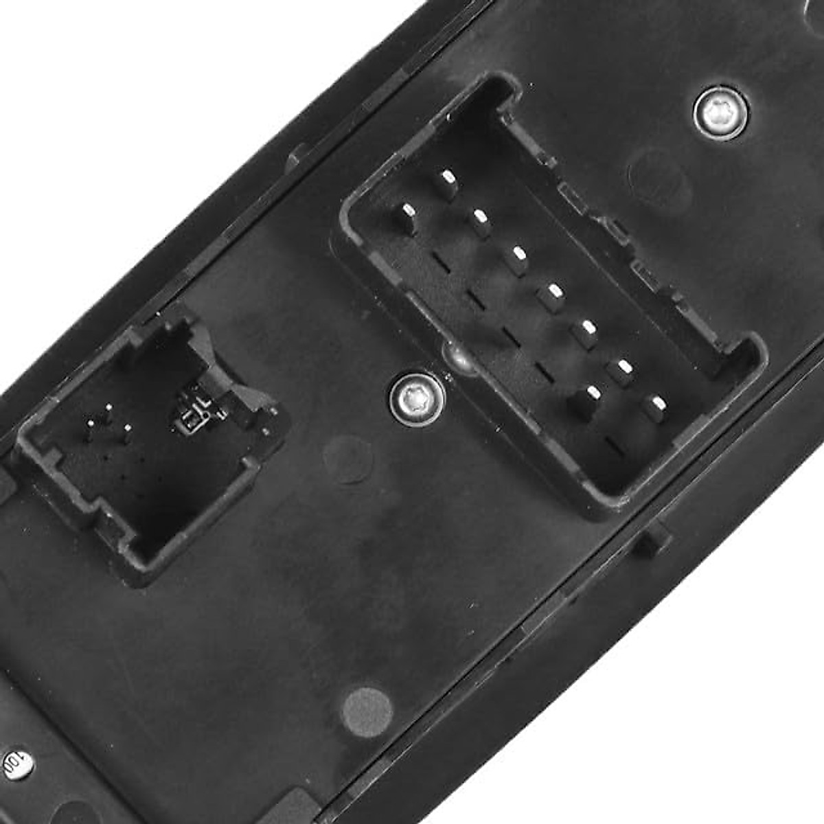 Driver Side Master Power Window Switch, Double Auto Button ONLY - Compatible with Chrysler, Dodge & Jeep, Ram, Grand Caravan, Journey, Liberty - Replaces 4602863AD, 4602870AD, 901-473, 4602863AB