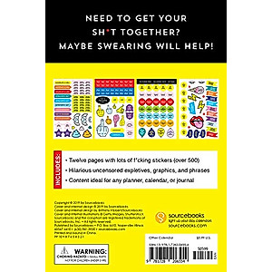 F*cking Planner Stickers: 500+ Funny Adult Stickers to Control Your Sh*t (Journal Variety Pack, White Elephant Gift)