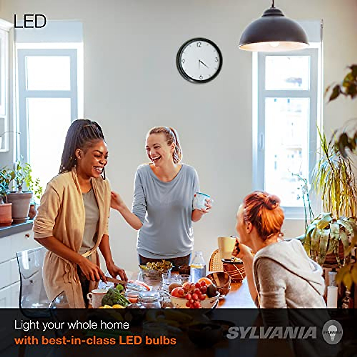 SYLVANIA LED Light Bulb, 75W Equivalent A19, Efficient 12W, Medium Base, Frosted Finish, 1100 Lumens, Soft White - 1 Pack (79291)