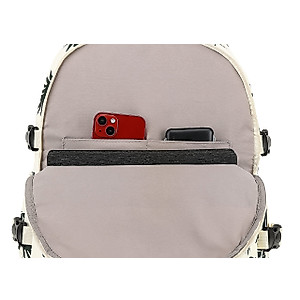 Dimanito Laptop Backpack College Backpack with USB charging port for laptop up to 15 inch Men Women outdoor Travel Backpack (Pineapple)