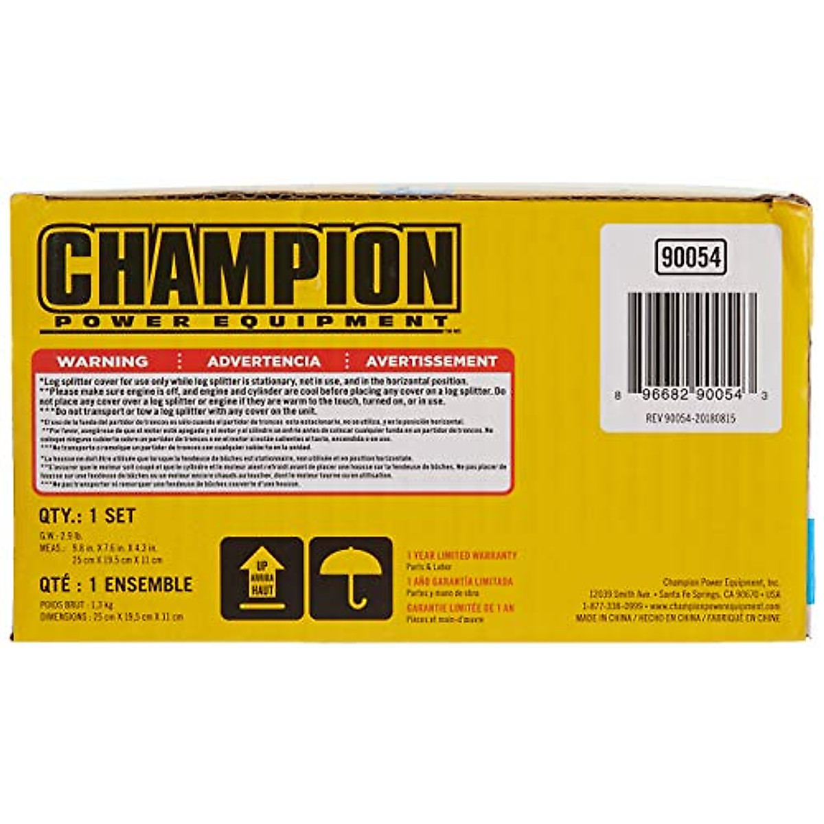 Champion Weather-Resistant Storage Cover for 15-27-Ton Log Splitters
