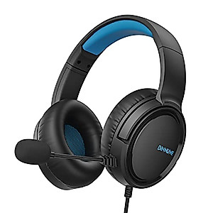 BINNUNE Gaming Headset with Mic for PS4 PS5 Xbox Series X|S Xbox One PC Switch, Wired Audifonos Gamer Headphones with Microphone Playstation 4|5 Xbox 1