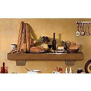 Pearl Mantels 412-60-50 Shenandoah Pine 60-Inch Fireplace Mantel Shelf, Rustic Medium