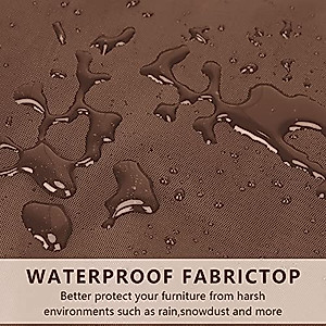 Patio Chair Covers,Stackable Patio Home Chair Cover,Durable/Waterproof/Dustproof Furniture Cover with Adjustable Hem Cord for Easy Fitting,Large Outdoor Stacking Chairs Cover 25" L x 25" W x 47" H