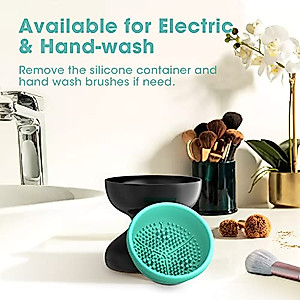 Electric Makeup Brush Cleaner, Make up Brush Clean Machine, Brush Cleaning Mat, Valentines Day Gifts for Her, Mothers Day Gifts from Daughter Son, Christmas Gifts Stocking Stuffers for Women Mom Wife