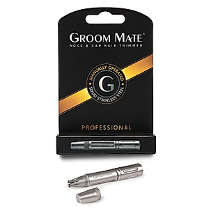 Groom Mate Professional Nasal & Ear Hair Trimmer - Made in USA