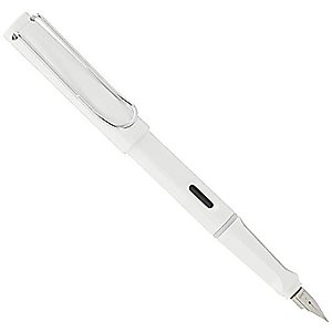 Lamy Safari White Fountain Pen - Fine Nib L19-WE-F