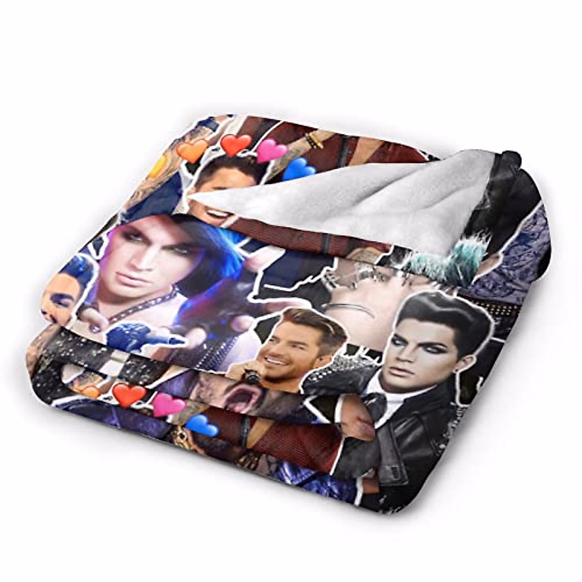 Blanket Adam Lambert Soft and Comfortable Warm Fleece Blanket for Sofa,Office Bed car Camp Couch Cozy Plush Throw Blankets Beach Blankets